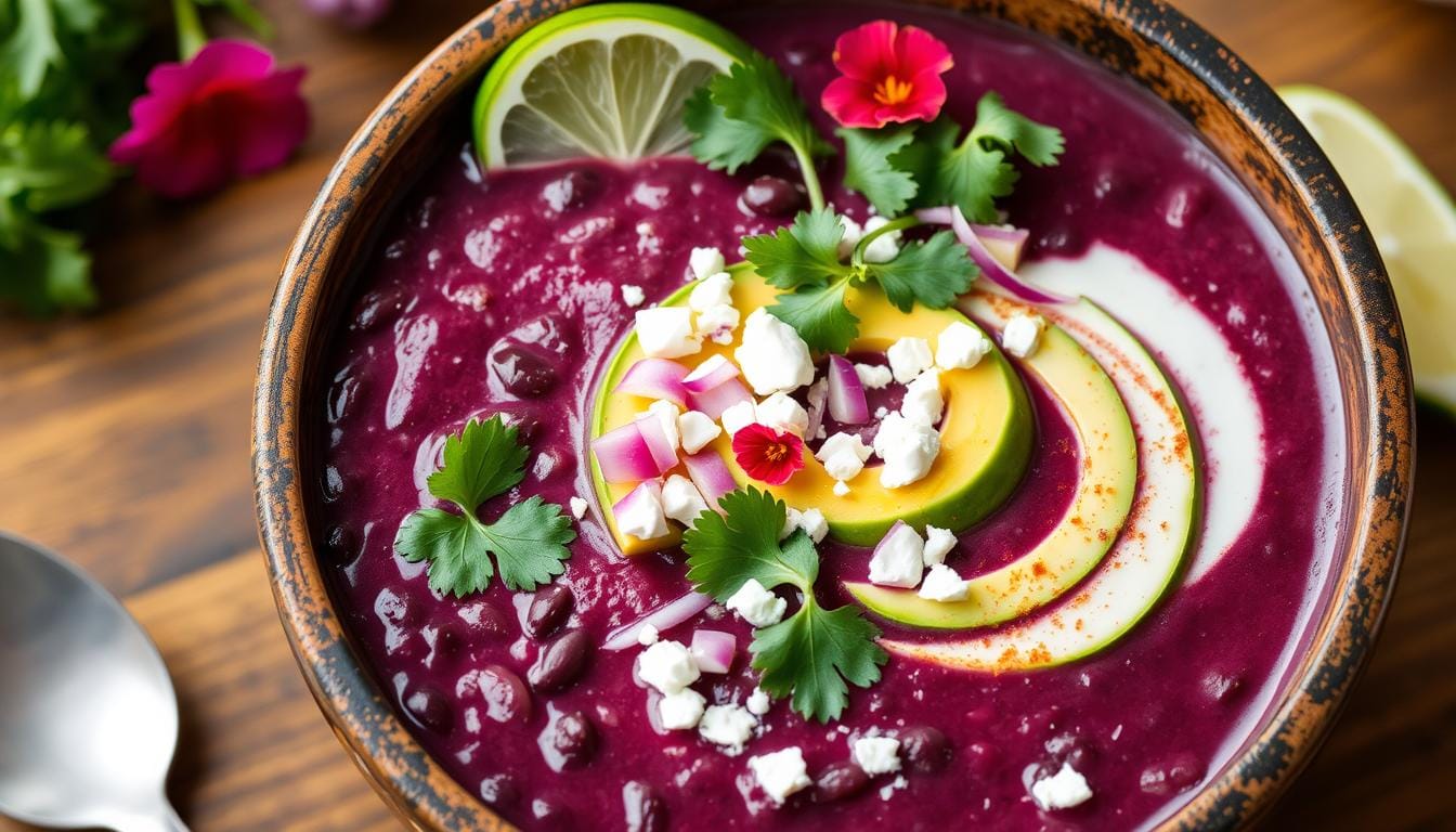 How to Make the Best Purple Black Bean Soup Recipe