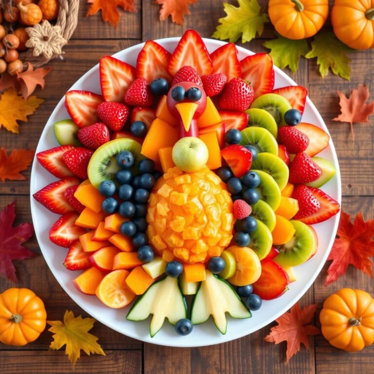 Turkey Fruit Platter: How to Make a Festive Centerpiece