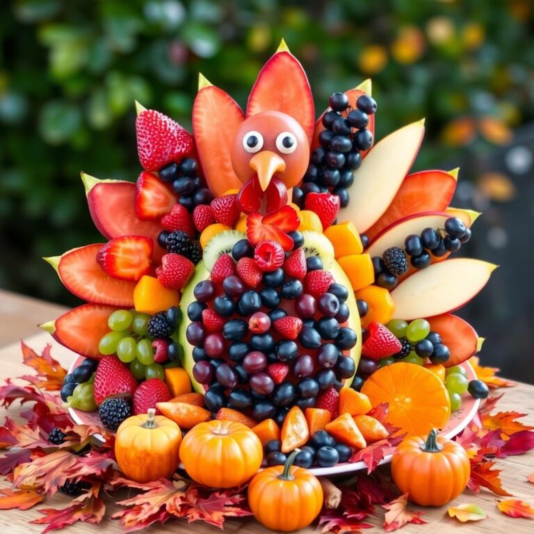 Turkey Fruit Platter: How to Make a Festive Centerpiece
