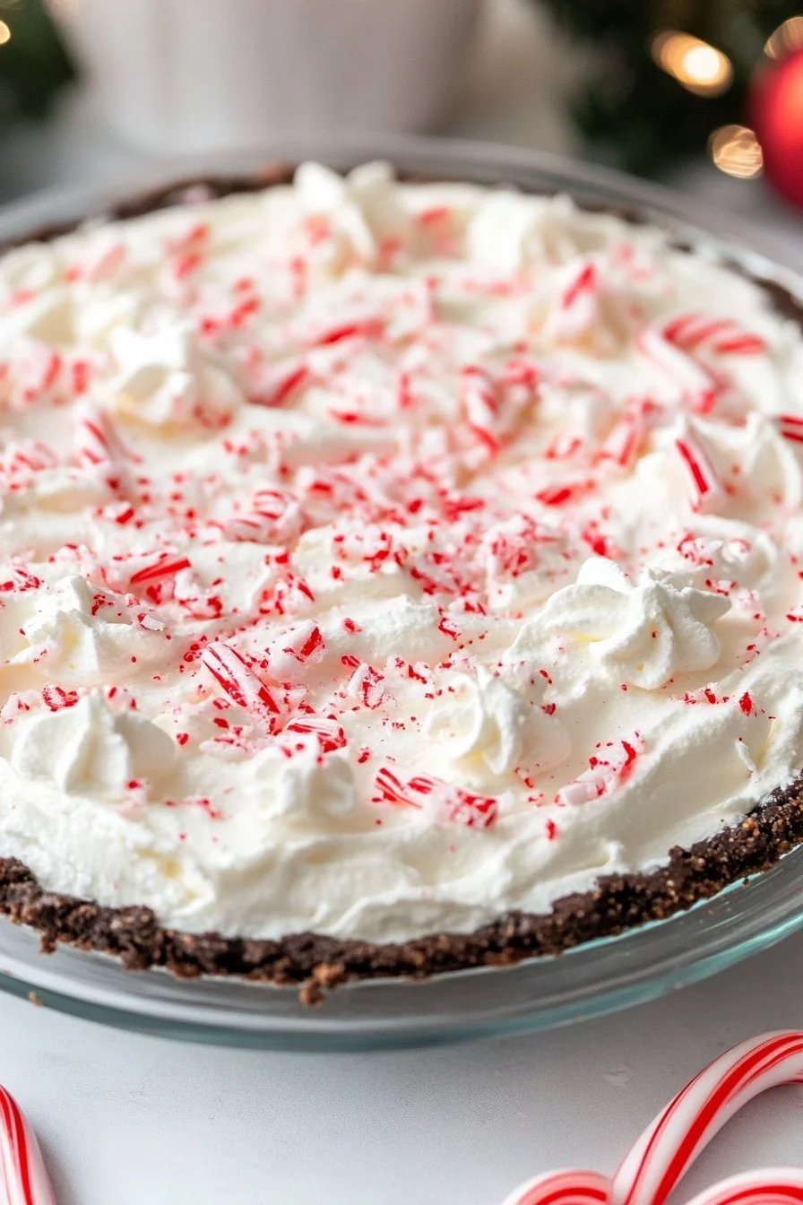 Irresistible Quick Christmas Peppermint Pie