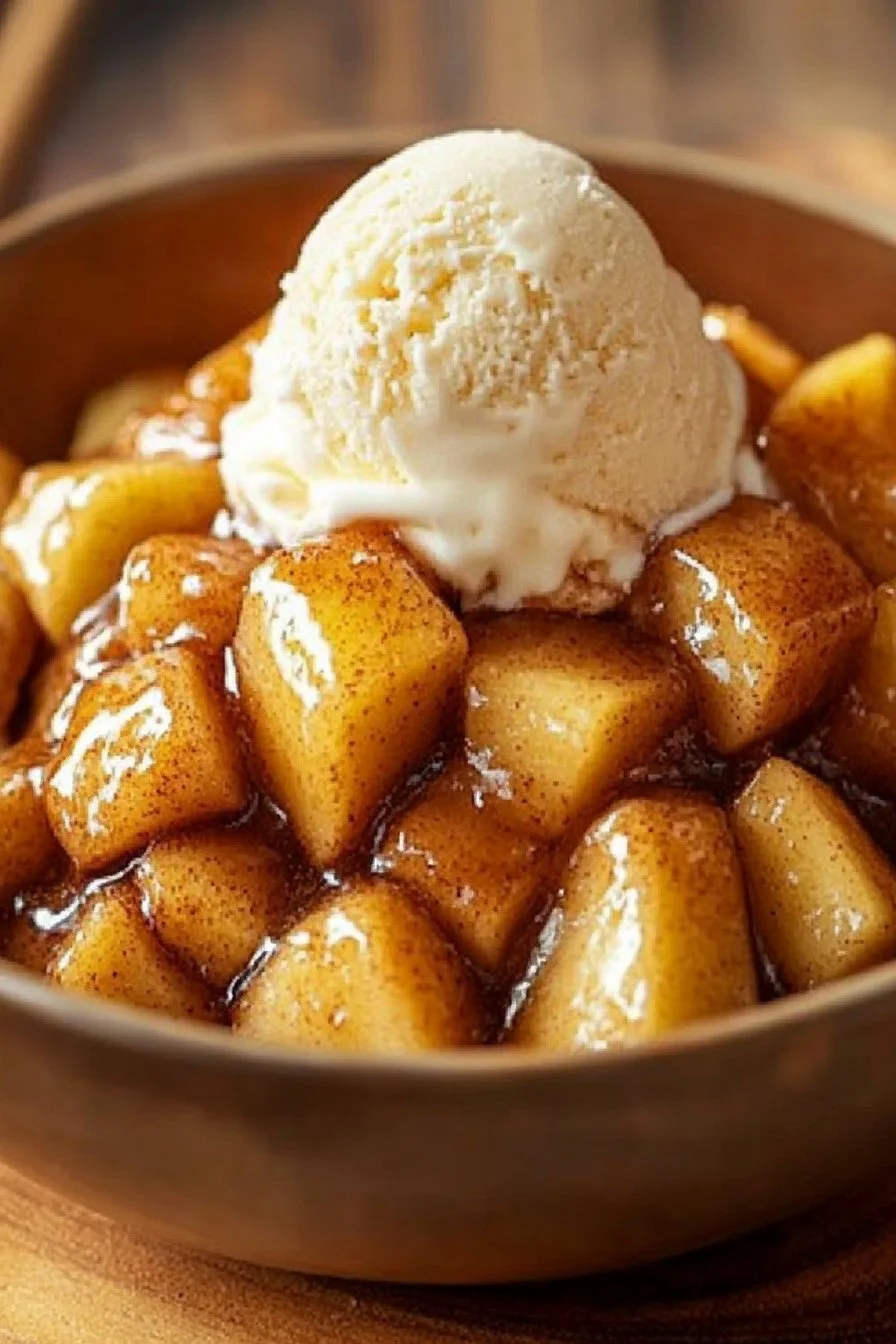 Irresistible Warm Skillet Cinnamon Apples – Cozy & Sweet