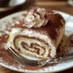 Easy Quick Tiramisu Yule Log Cake