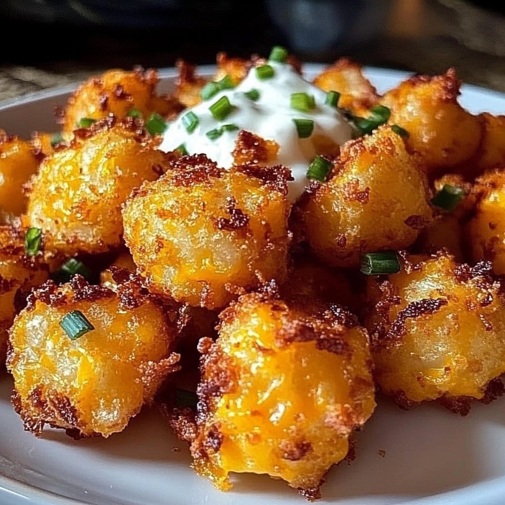 Irresistible Crispy Cheesy Tater Tot Appetizers